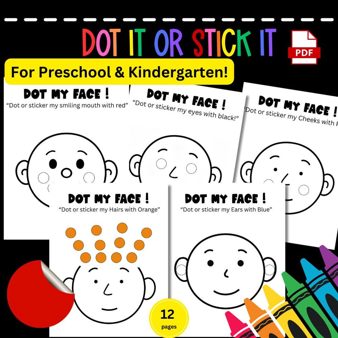 Dot My Face Printable | Dot Marker Activity for Preschool ...