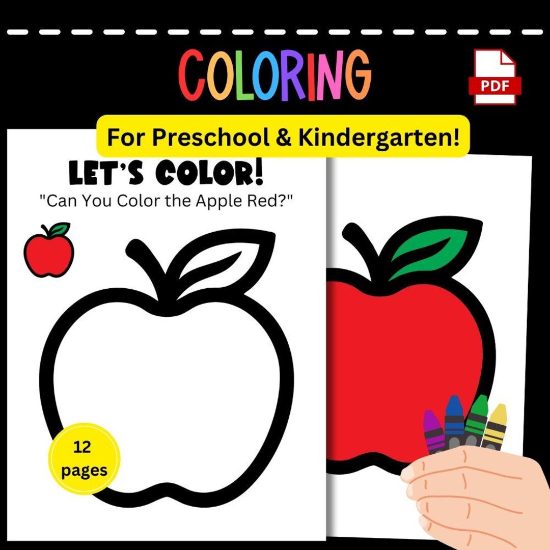Fruit Coloring Pages for Kids | 6 Bold Fruits, 12 Easy Printables ...