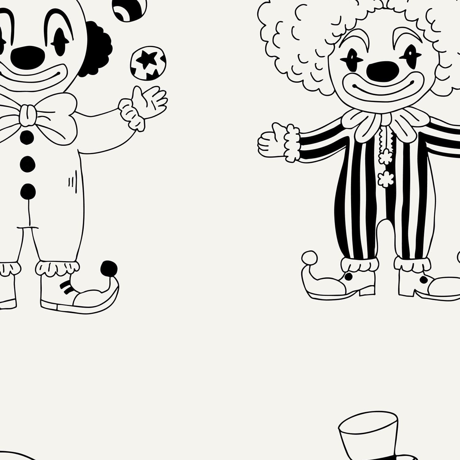Hand-drawn Clown Line Art Clipart Set – PNG & SVG | 12 Illustrations - Etsy