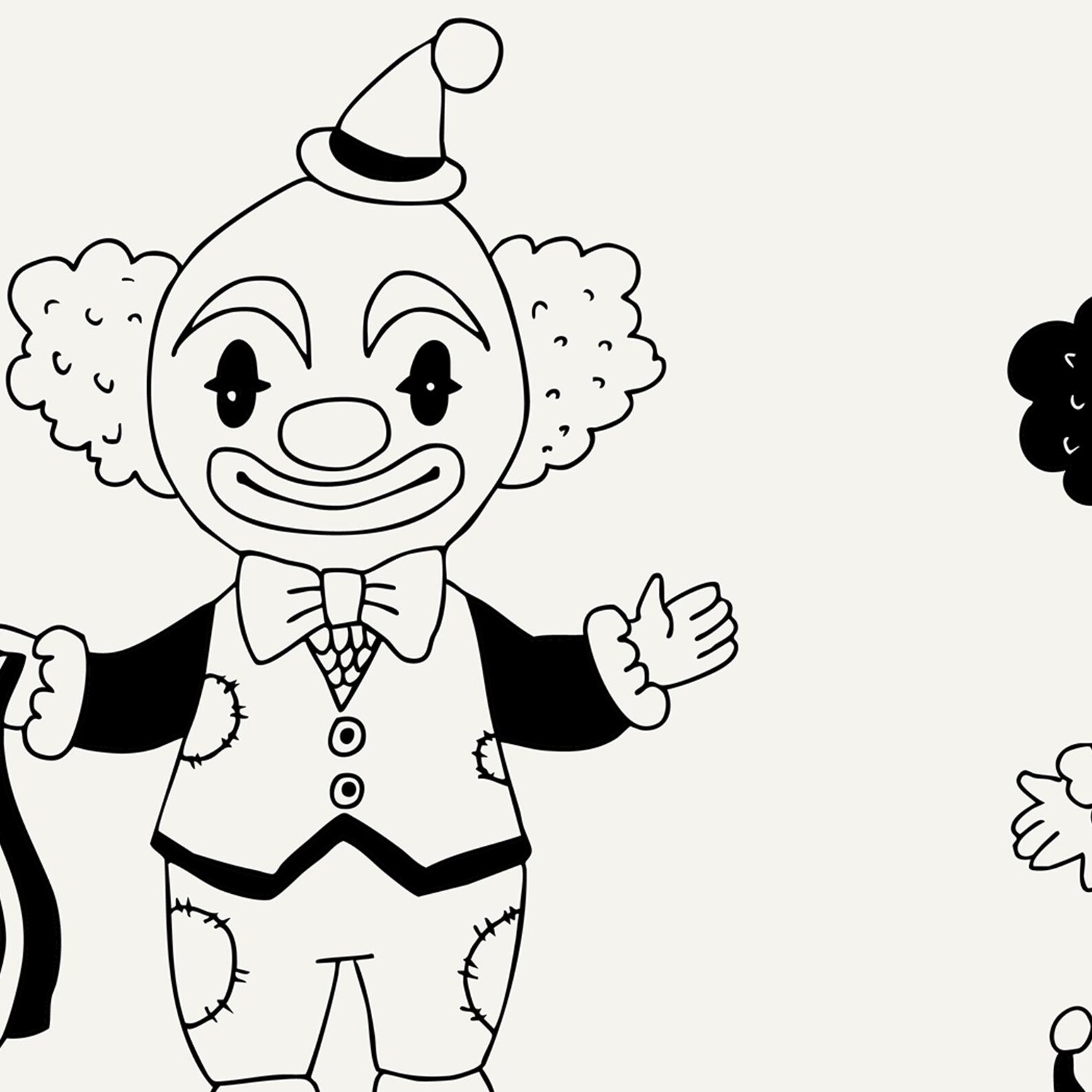 Hand-drawn Clown Line Art Clipart Set – PNG & SVG | 12 Illustrations - Etsy