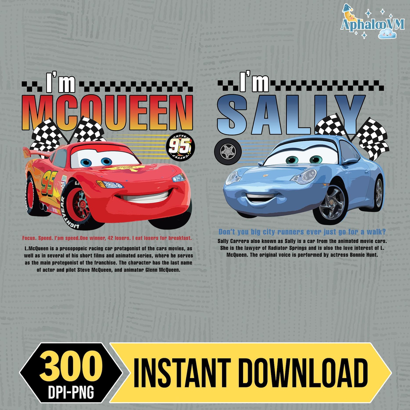 Cars Lightning Mcqueen and Sally Png Bundle, I'm Lightning Sally Cars ...