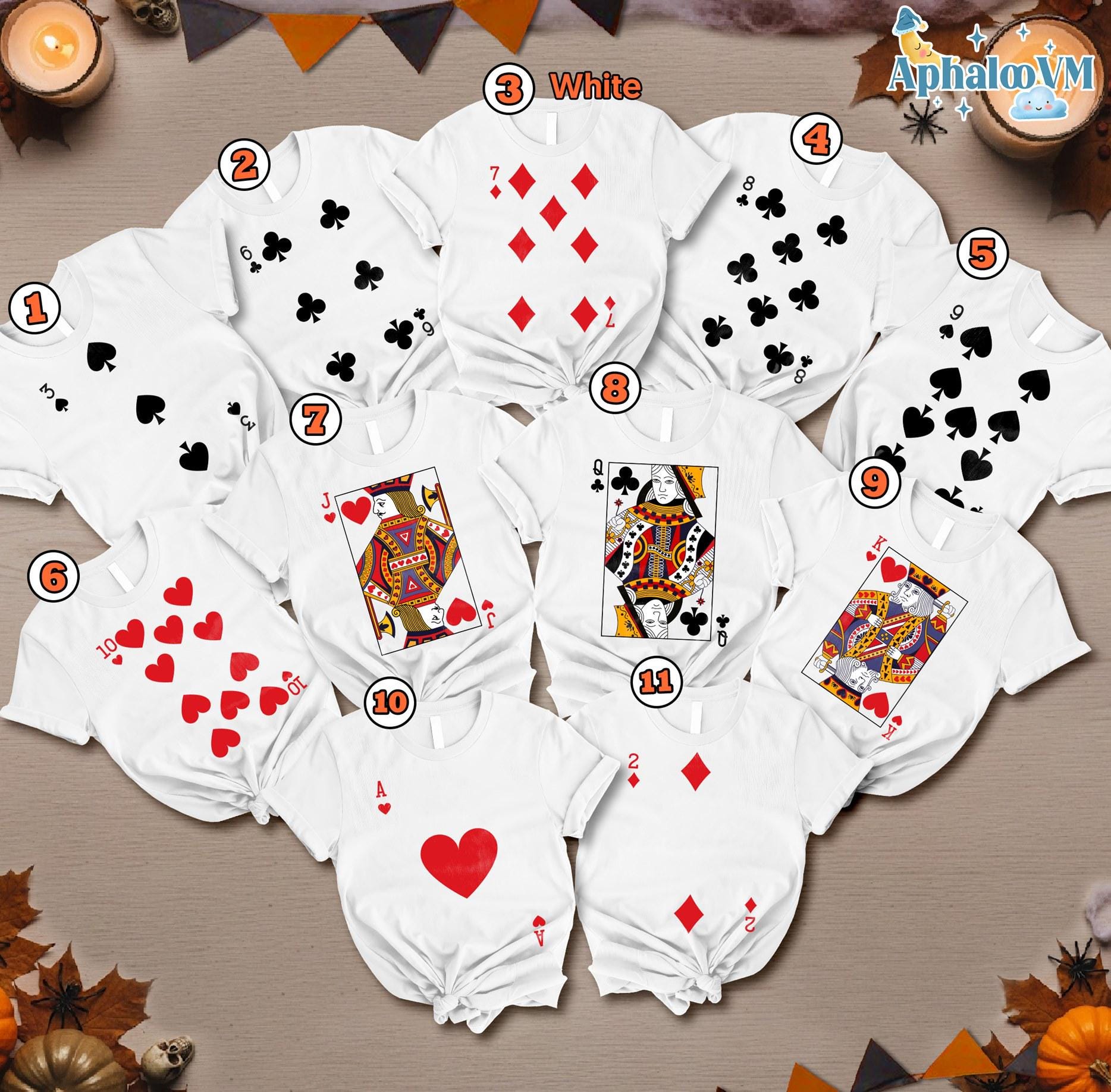 Deck of Cards Group Costume Shirt, Card Deck Costume Shirt for Friends ...
