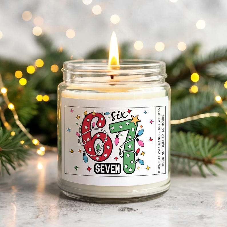 67 Six Seven Teen Meme Candle, Gen Alpha Gift, Teen Christmas Gifts - Etsy