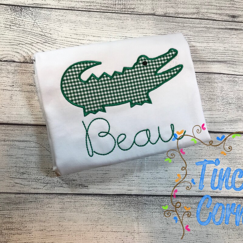 Alligator Applique - Etsy