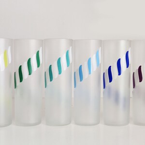 Libbey Frosted Candy Stick Zombie Glasses, Set of 6 Tall Drinking ...