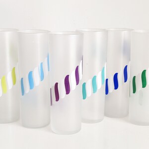 Libbey Frosted Candy Stick Zombie Glasses, Set of 6 Tall Drinking ...