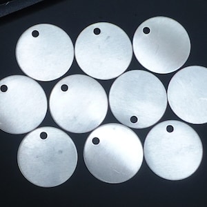 BULK Round Aluminum Stamping Blanks - 1.5" Wide - LARGE - Set of 100 - Etsy