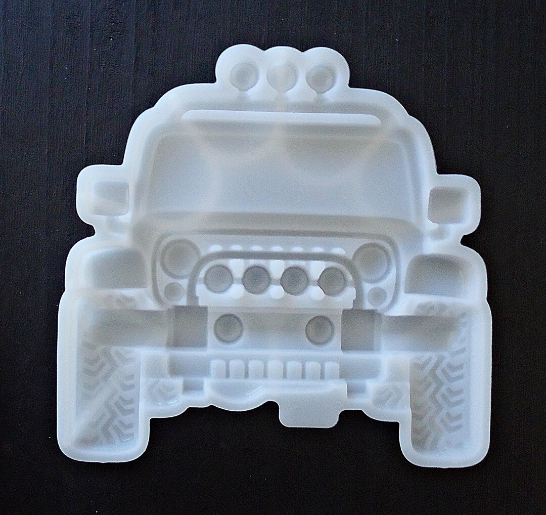 4WD off Road Vehicle, Jeep Truck, Silicone Mold Trivet, 6x6, Epoxy ...