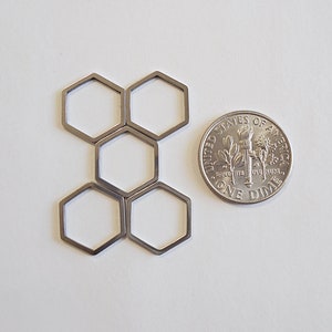 Stainless Steel Hexagon Links, 3 Sizes, 20 Pieces, 12mm, 16mm, 20mm - Etsy
