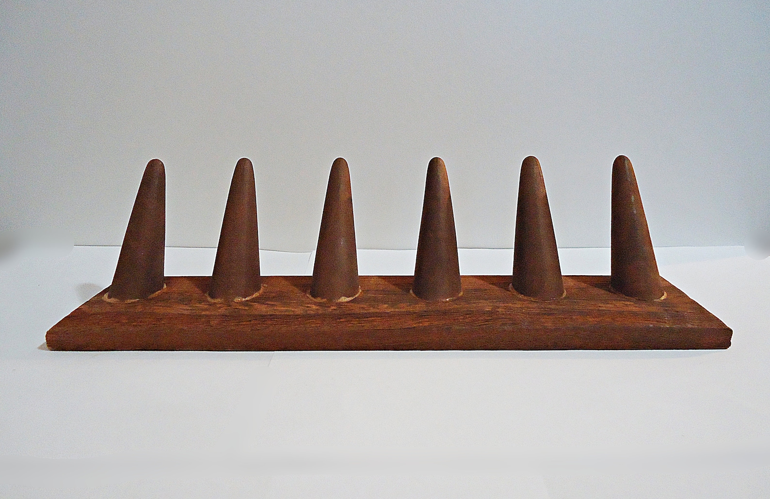 Wooden Ring Display 6 Finger Ring Cones 11 Wide Brown - Etsy