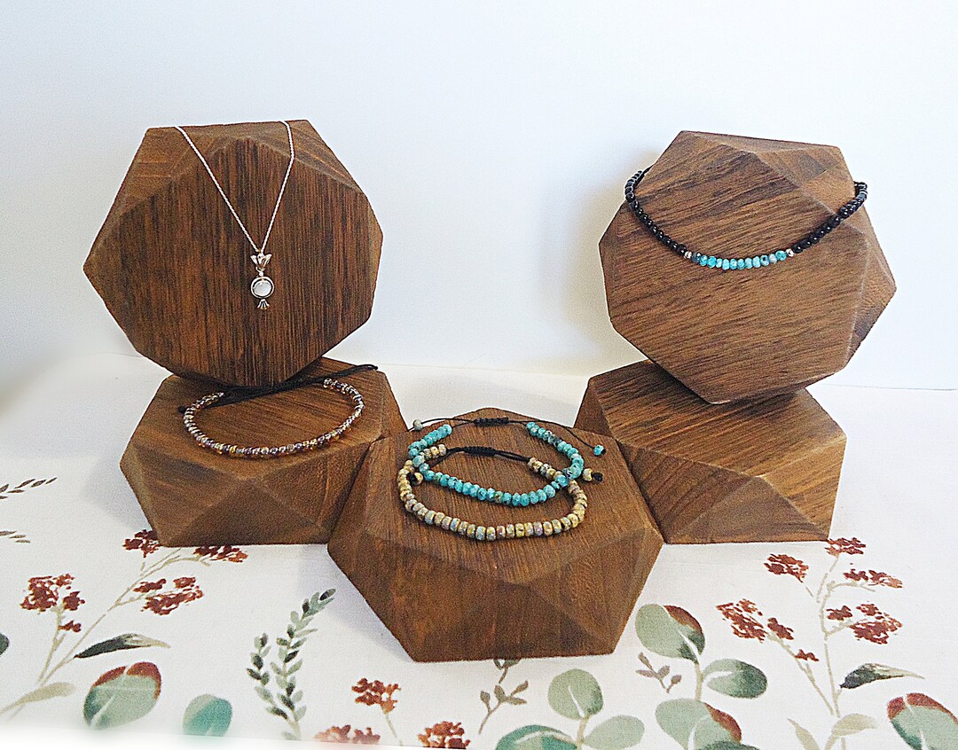 Flat Hexagon Wooden Riser, Tabletop Riser, Vertical or Lay Flat ...