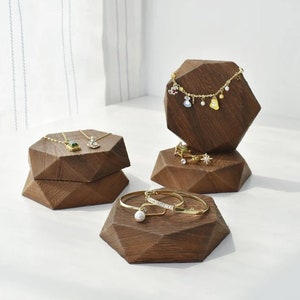 Flat Hexagon Wooden Riser, Tabletop Riser, Vertical or Lay Flat ...