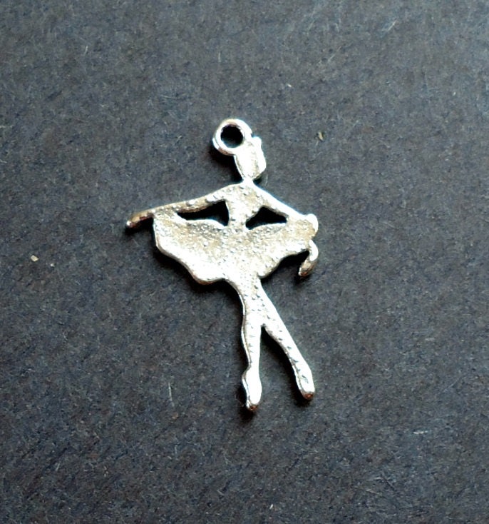 Dancer Charm / Pendant Set of 12 Antique Silver Ballet | Etsy