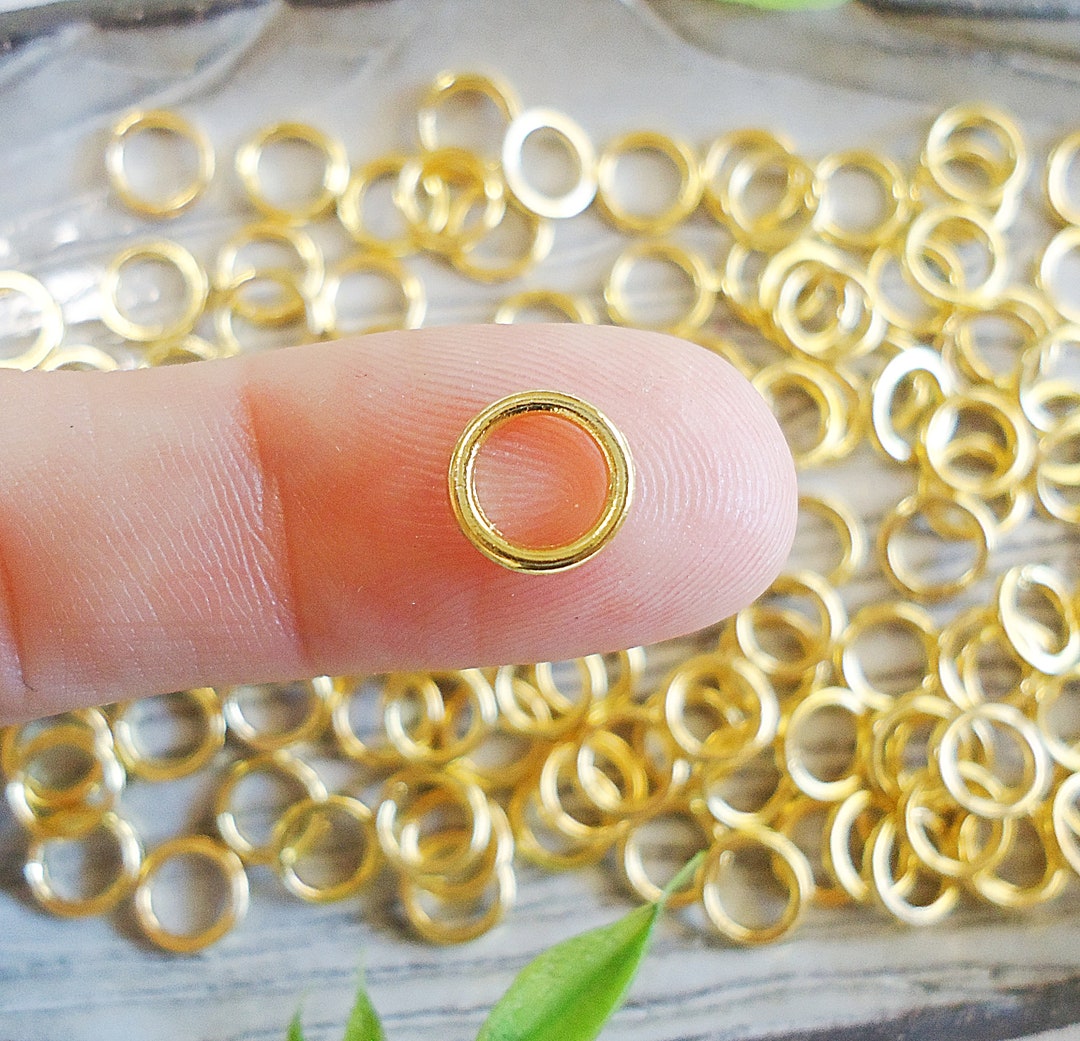 Soldered 8mm Round Rings, Linking Rings, Bulk, Yellow Gold - Etsy