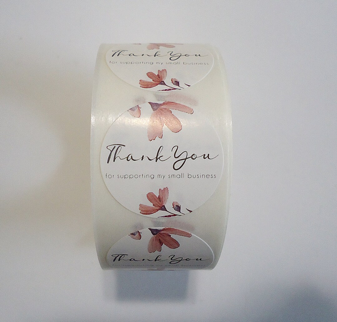 Small Stickers, 'thank You for Supporting My Small Business', 1 Inch ...