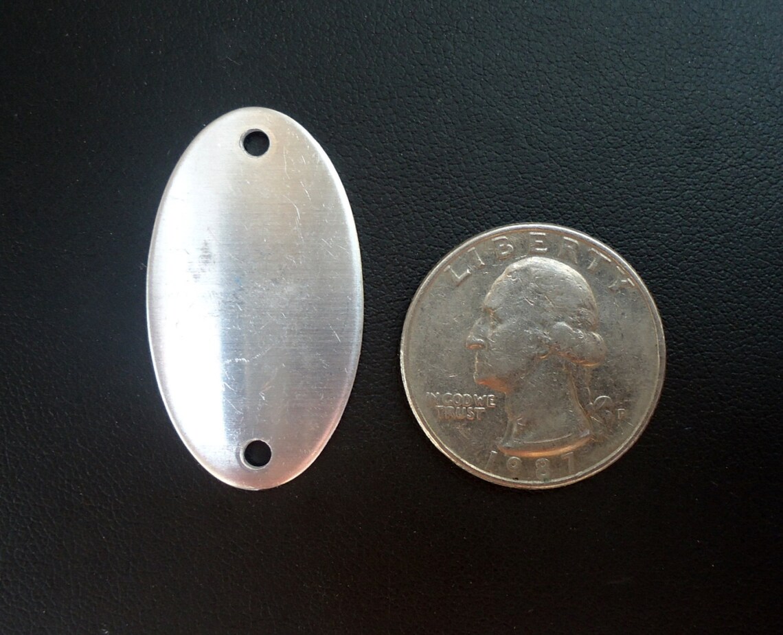 10 Small Oval Aluminum Stamping Blanks With 2 Holes 1 - Etsy