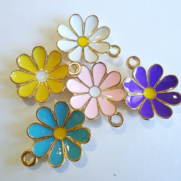 Daisy Charms - Etsy