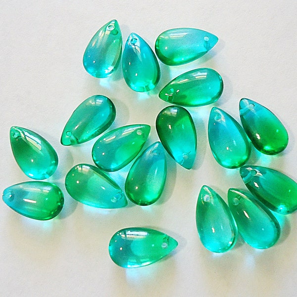 Green Teardrop - Etsy