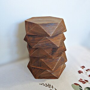 Flat Hexagon Wooden Riser, Tabletop Riser, Vertical or Lay Flat ...