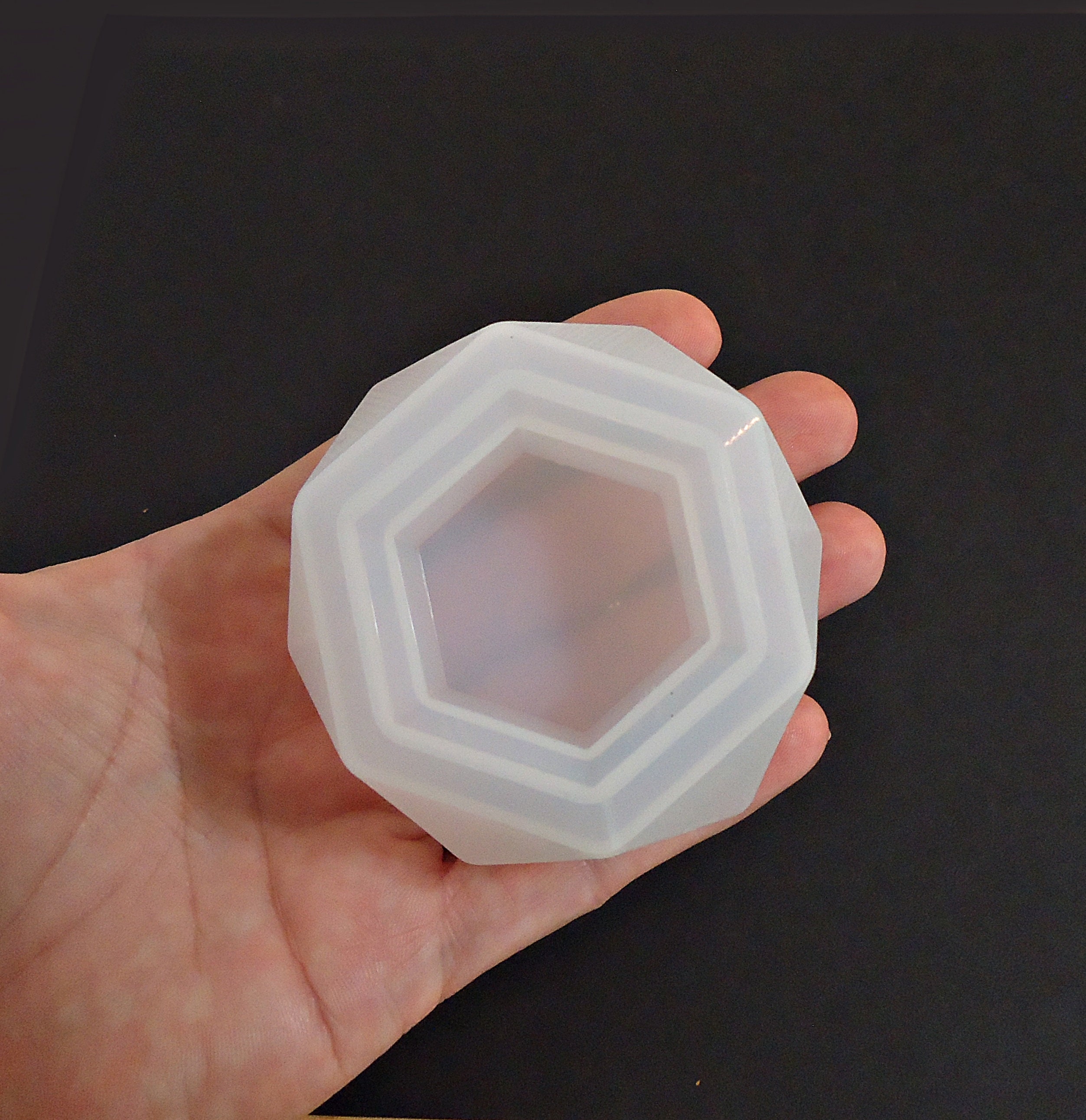 Small Hexagon Bowl Mold, Silicone, DIY Resin Hexagon Bowl, Resin Bowl ...