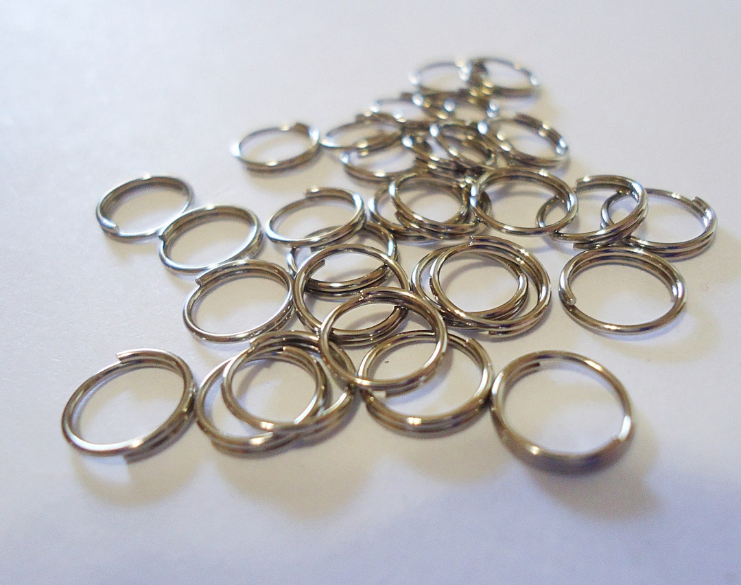 Split Rings, 7mm, Stainless Steel, Connector Rings, Set of 100 - Etsy