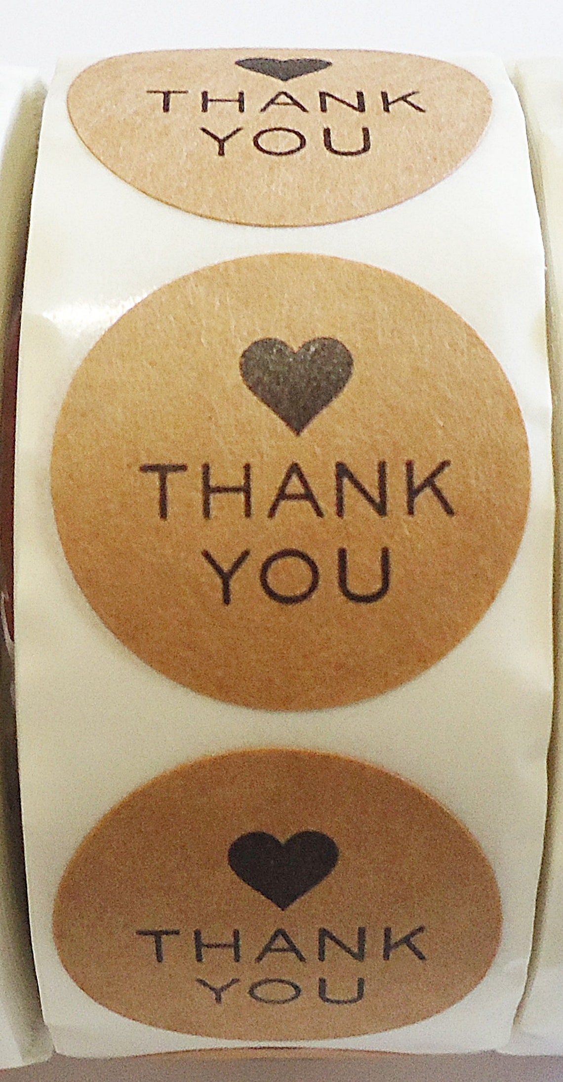500 Stickers, 1 Inch Wide, Thank You, Handmade With Love, Especially ...