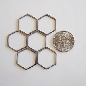 Stainless Steel Hexagon Links, 3 Sizes, 20 Pieces, 12mm, 16mm, 20mm - Etsy