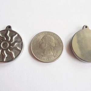 Stainless Steel Pendant, Sun Rays, 25mm Wide X 3mm Thick - Etsy