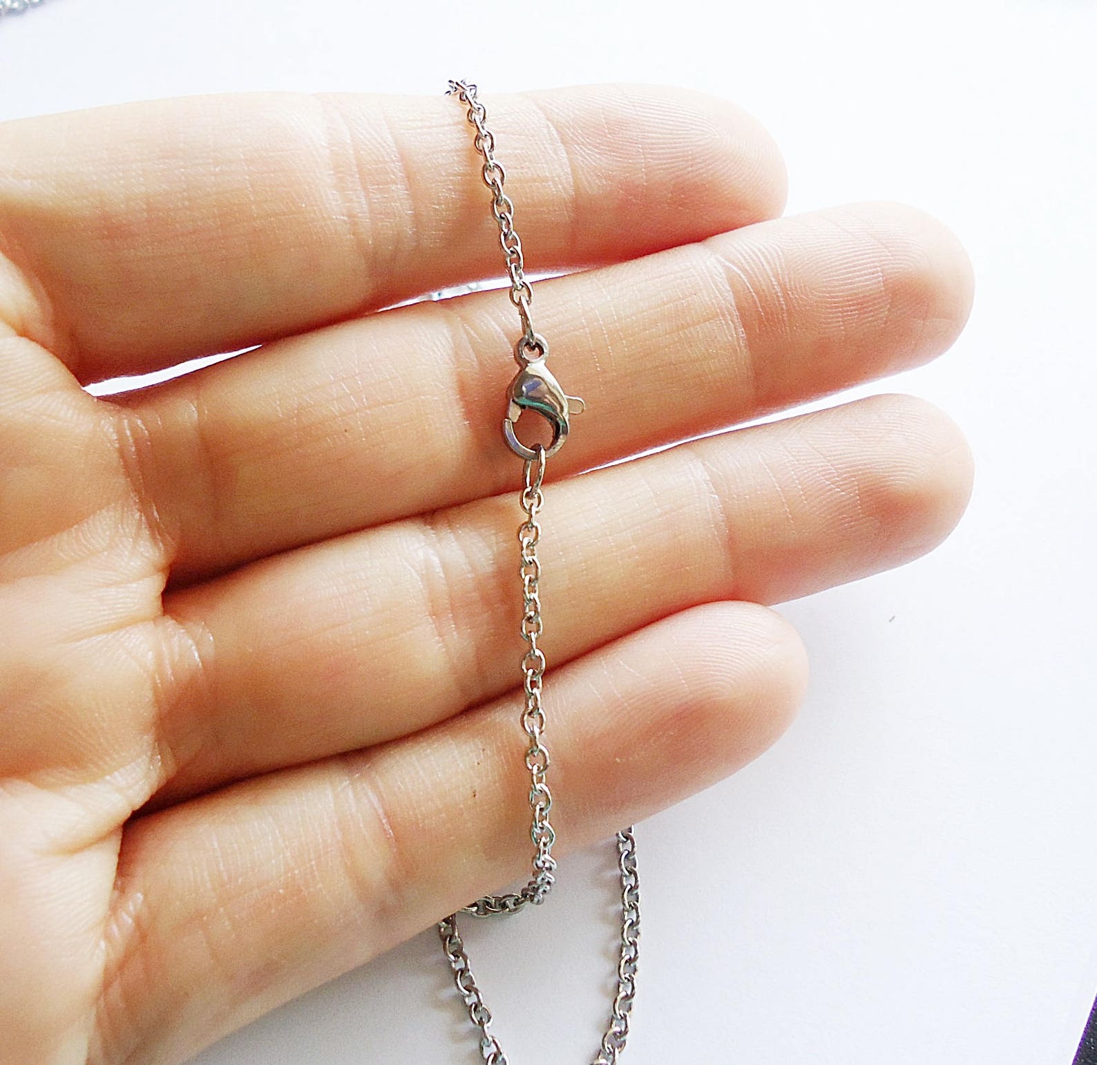 18 Stainless Steel Chains 18 Long X 2mm Wide - Etsy