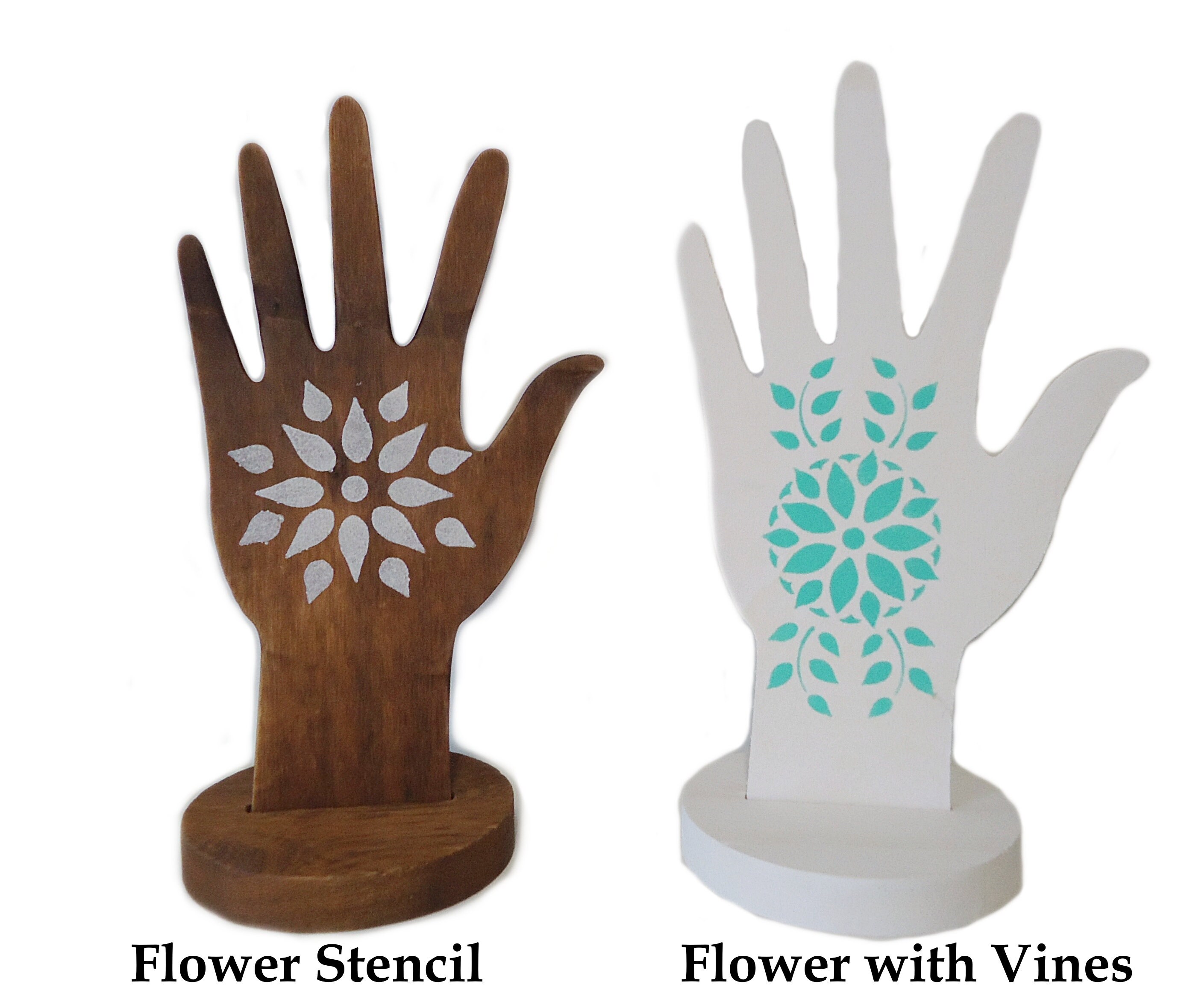 Wooden Hand Display for Rings and Bracelets White - Etsy Canada