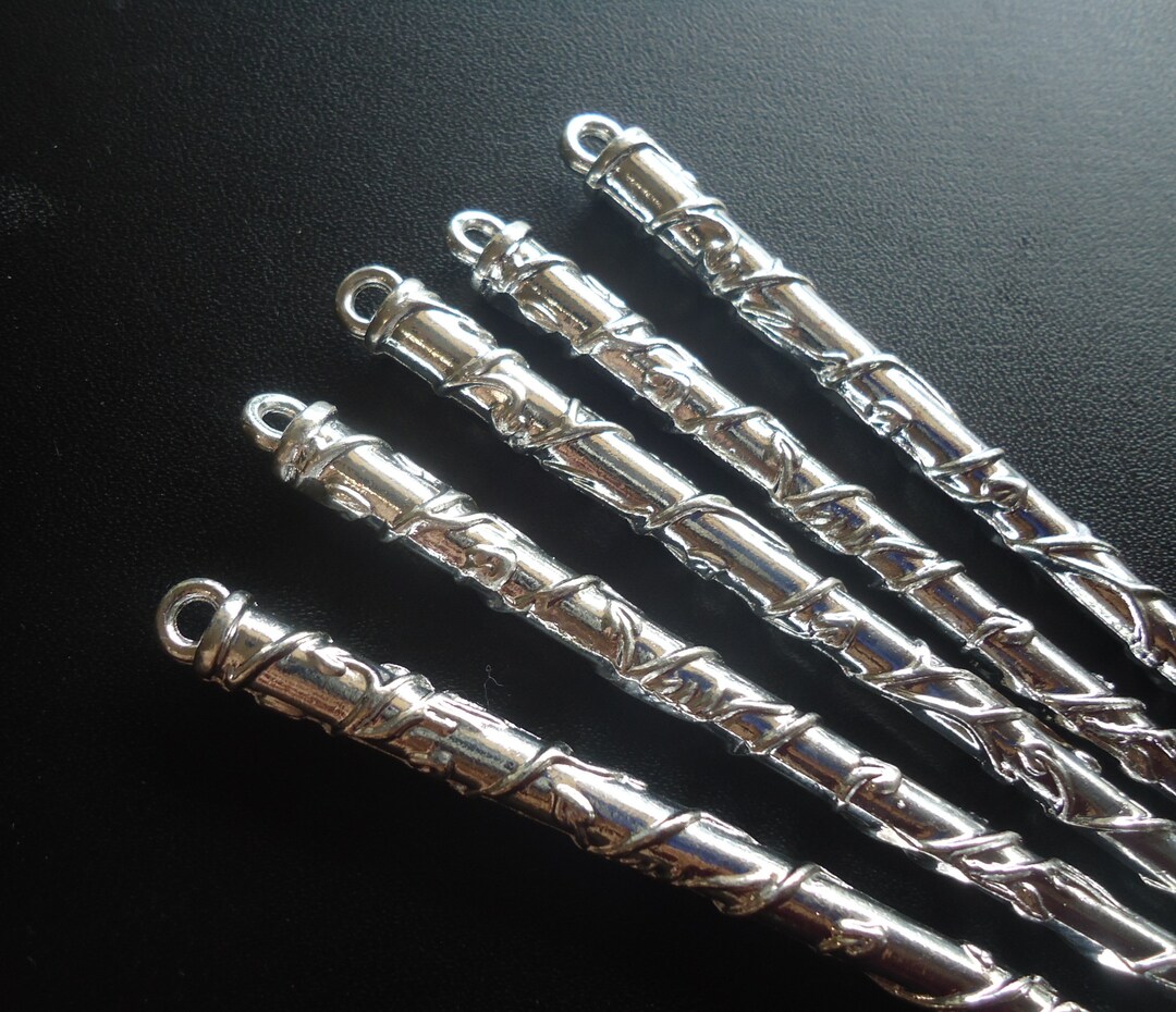 Metal Hair Stick With Vines: Silver, Bronze Finish (5 Inches) - Etsy
