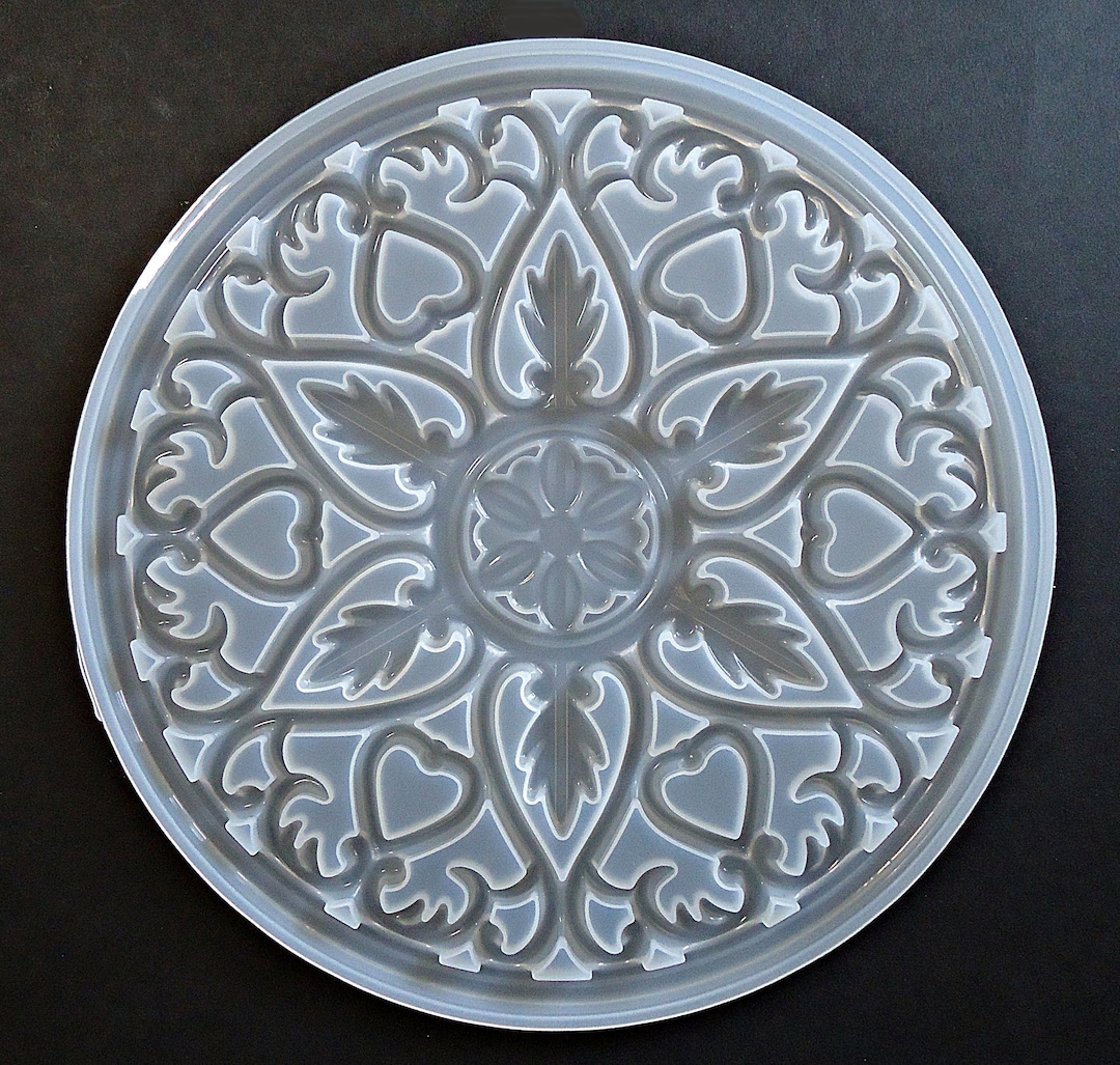 Large Mandala Trivet Silicone Mold, Use With Epoxy Resin, 8 Inches ...