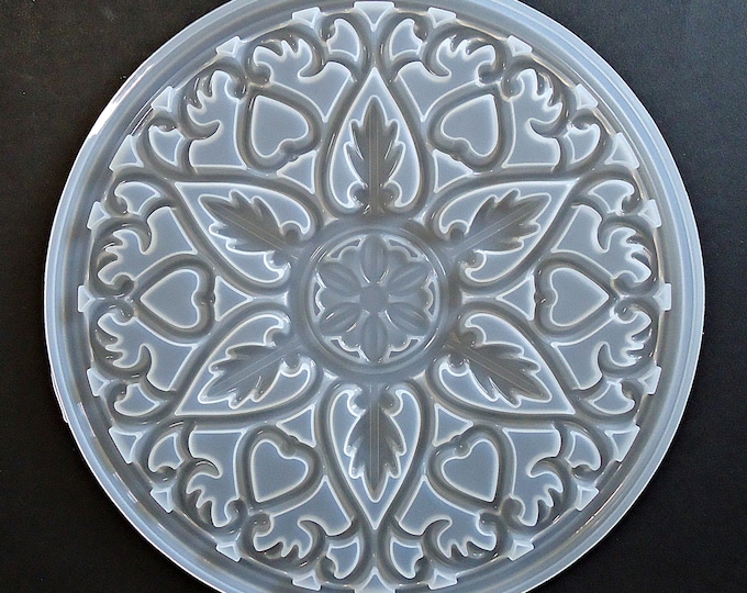 Large Mandala Trivet Silicone Mold, Use With Epoxy Resin, 8 Inches ...