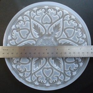 Large Mandala Trivet Silicone Mold, Use With Epoxy Resin, 8 Inches ...