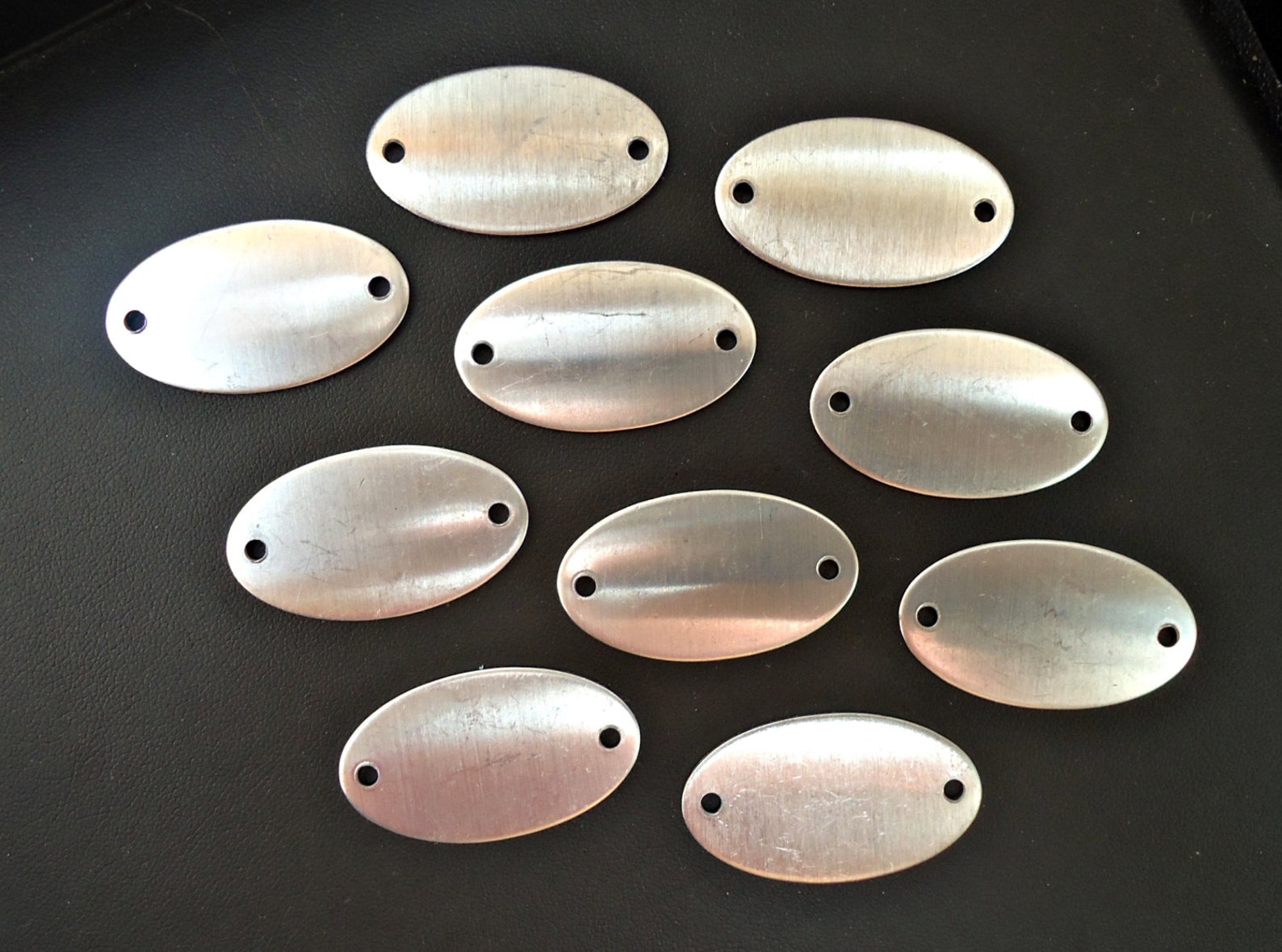 BULK Small Oval Aluminum Stamping Blanks With 2 Holes 1 - Etsy