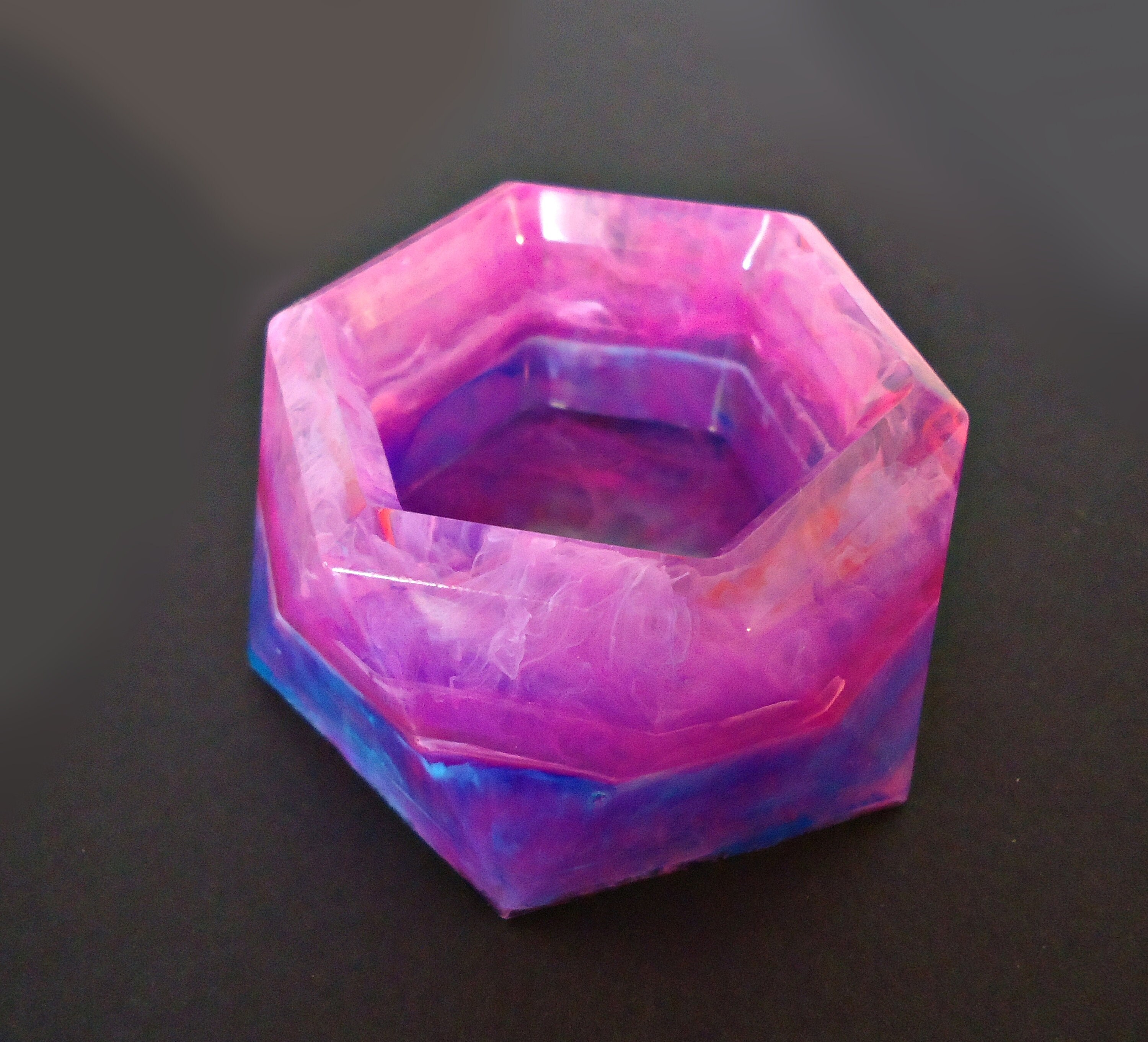 Small Hexagon Bowl Mold, Silicone, DIY Resin Hexagon Bowl, Resin Bowl ...