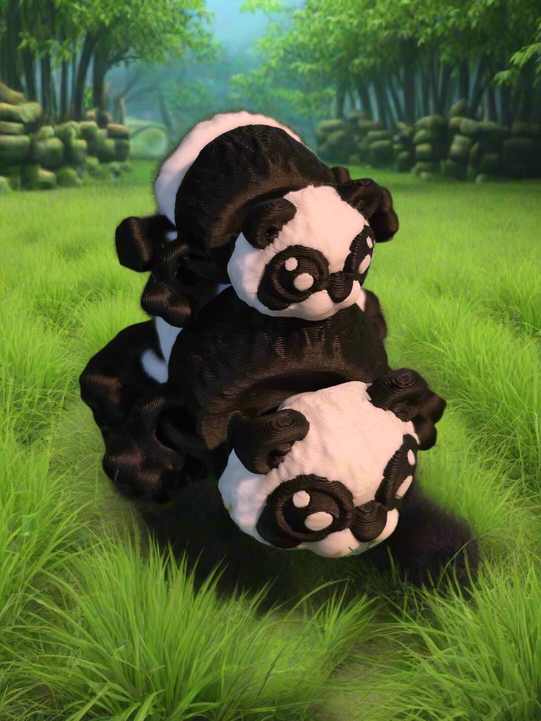 Panda - Articulated 3D Printed Sensory Fidget Toy - Etsy