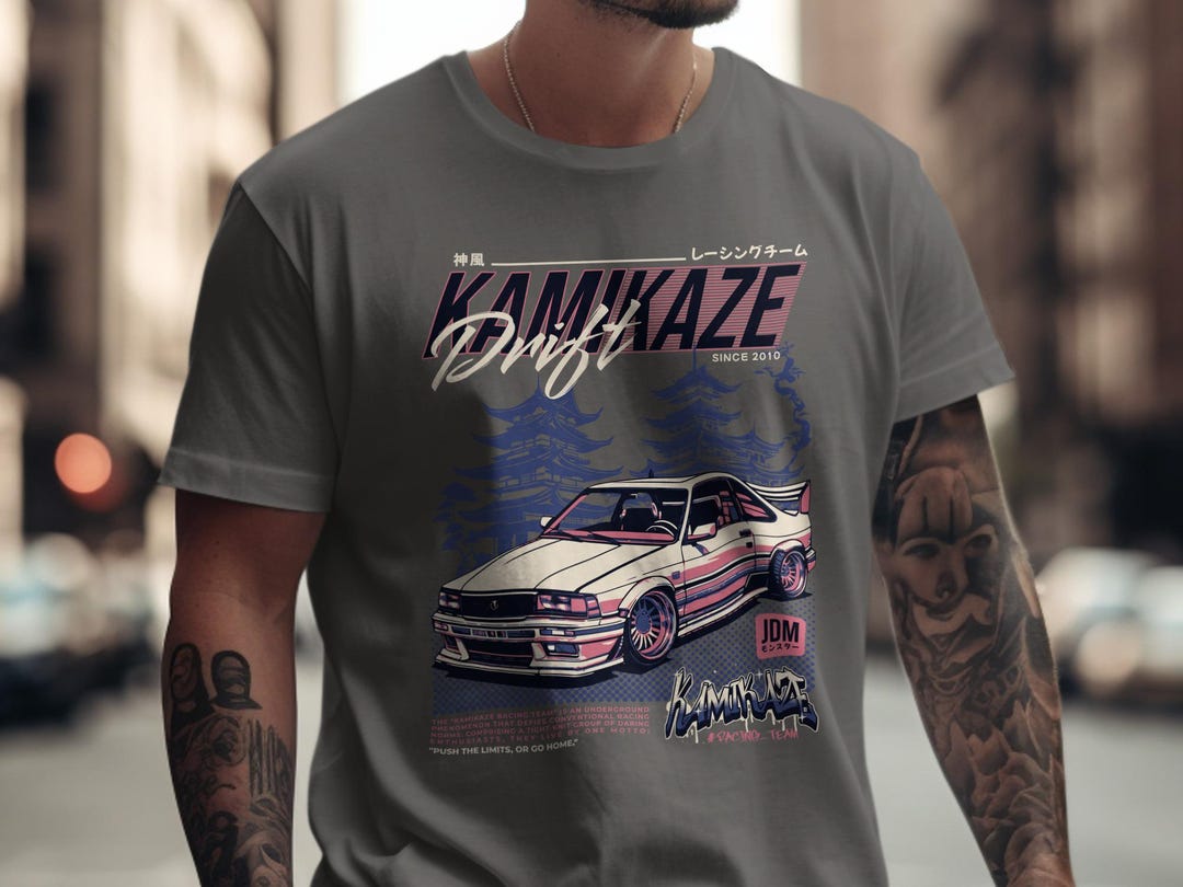 Kamikaze Racing T-shirt, JDM Car Graphic Tee, Japanese Culture - Etsy