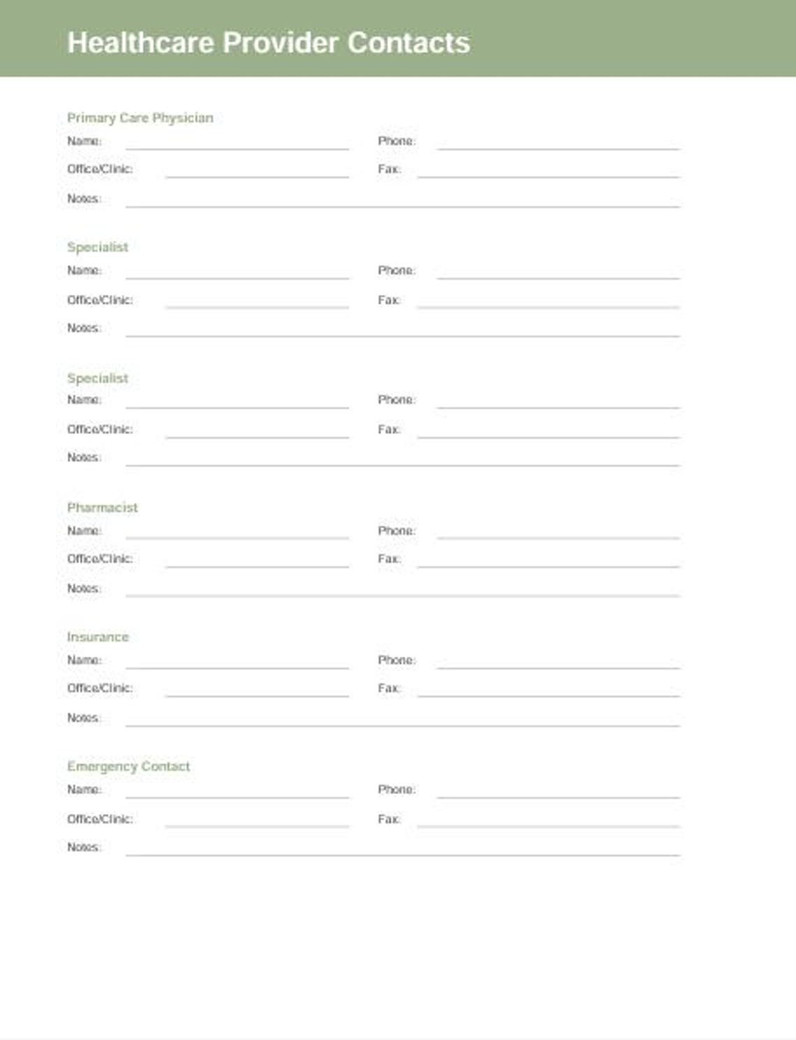 Medication Tracker Printable: Daily Pill Schedule, Refill & Side Effect ...