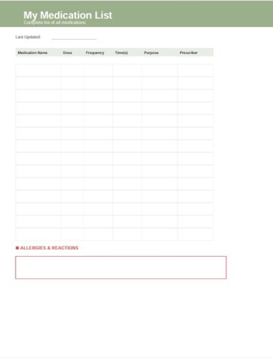 Medication Tracker Printable: Daily Pill Schedule, Refill & Side Effect ...