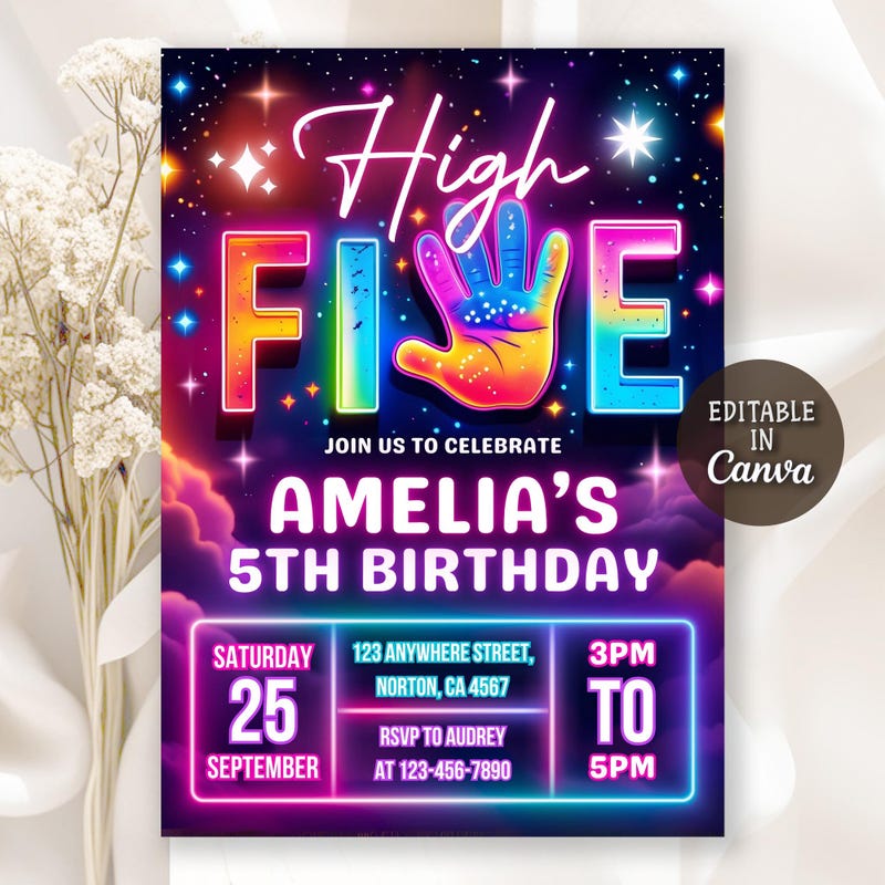Hi Five Birthday - Etsy