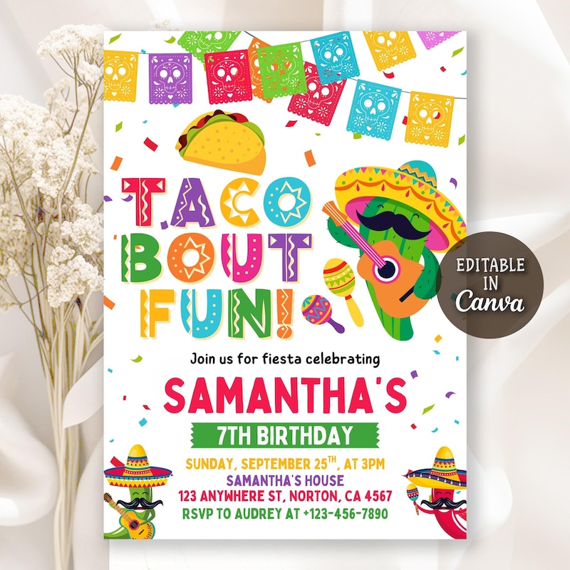 Fiesta Party Invite - Etsy