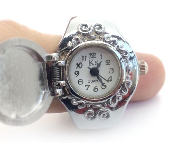 Vintage Flower Locket Ring Watch: Secret Timepiece Jewelry - Etsy