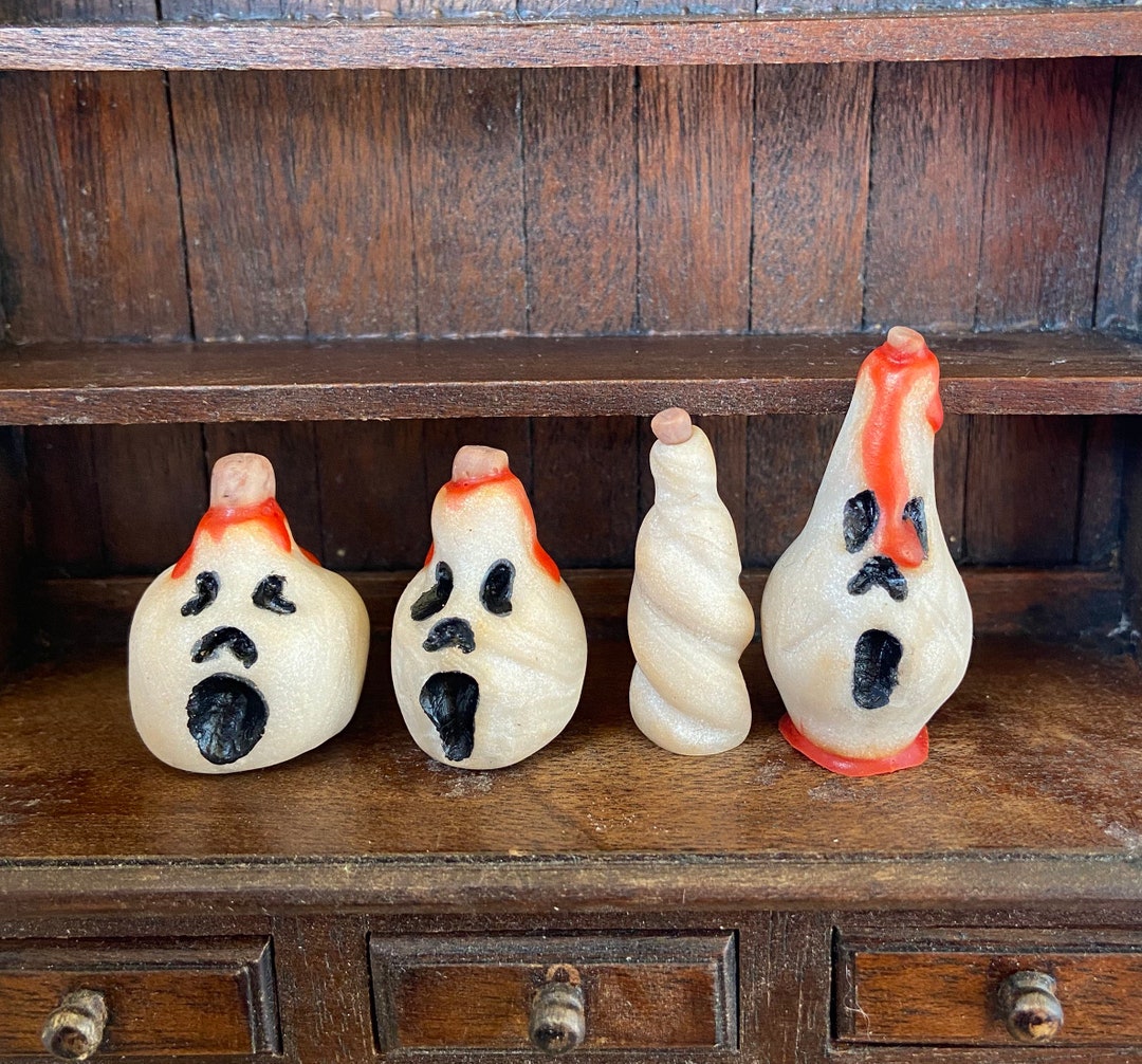 Set of 4 Screaming Potion Bottles Dollhouse Miniature 1/12 Scale OOAK ...