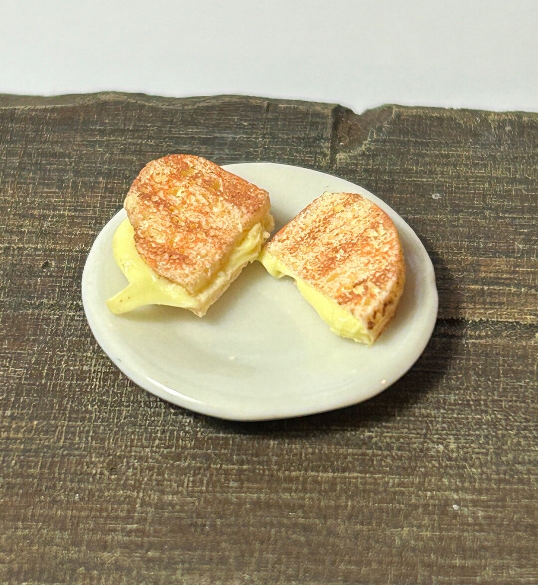Miniature Dollhouse Food Grilled Cheese Sandwich Toastie 1/12 Dolls ...