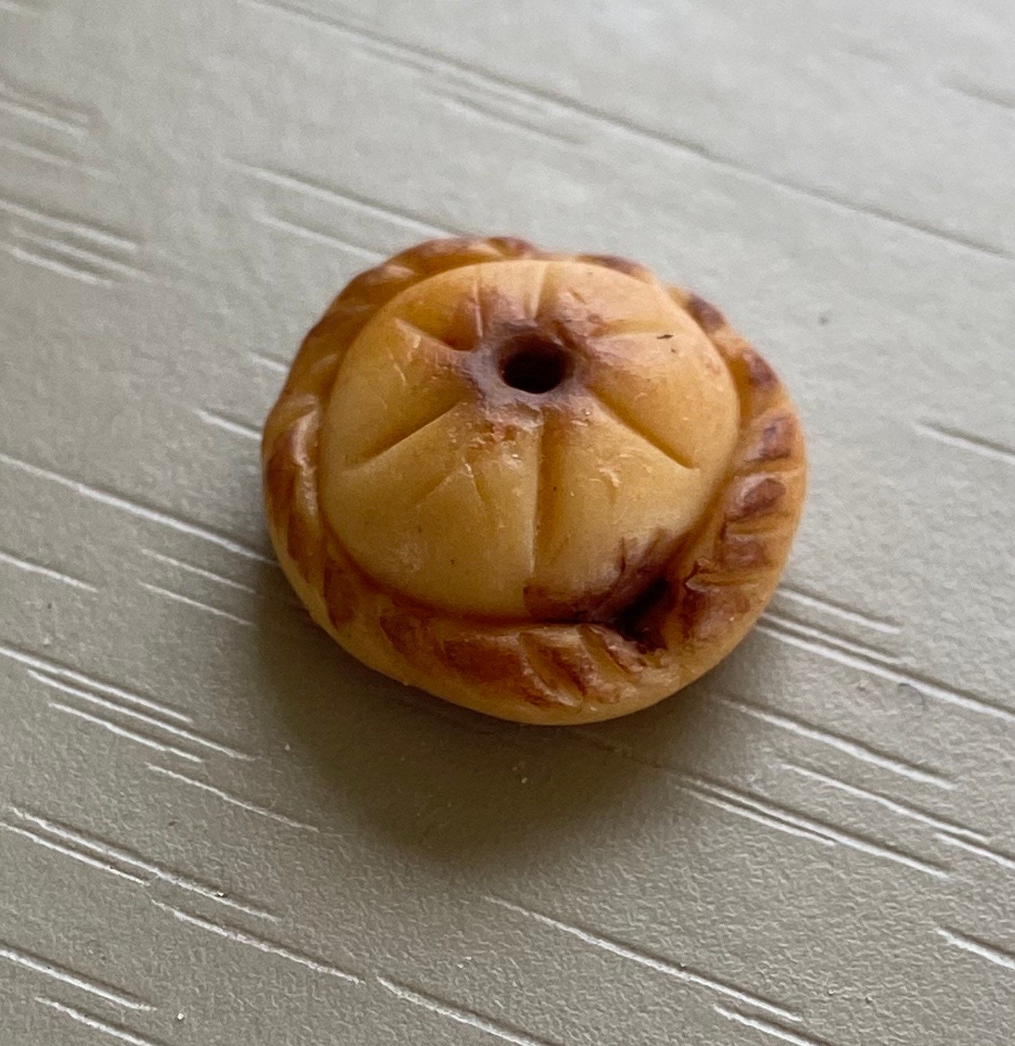 Miniature Tudor / Elizabethan Food ONE Meat Pie Whole or Part Eaten ...