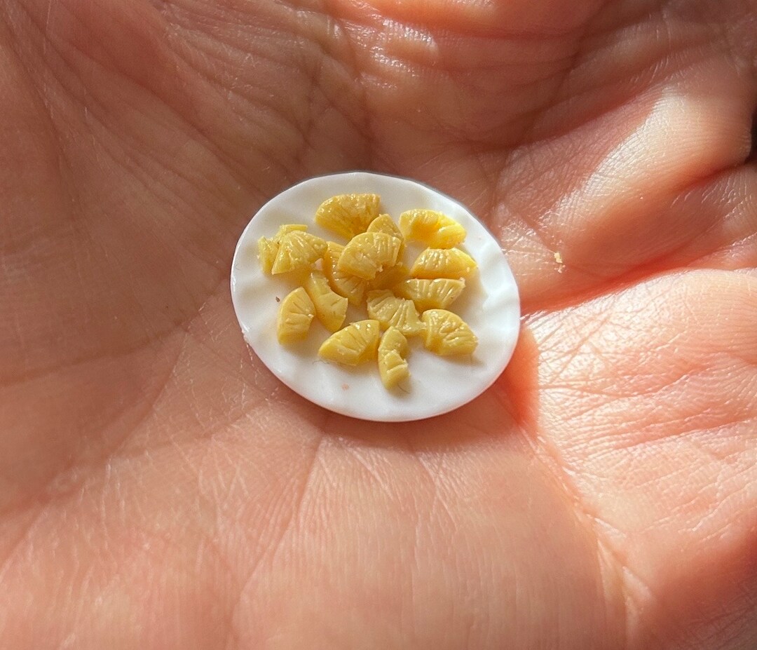 Pineapple Pieces Chunks 1/12 Dolls House Scale Miniature - Etsy