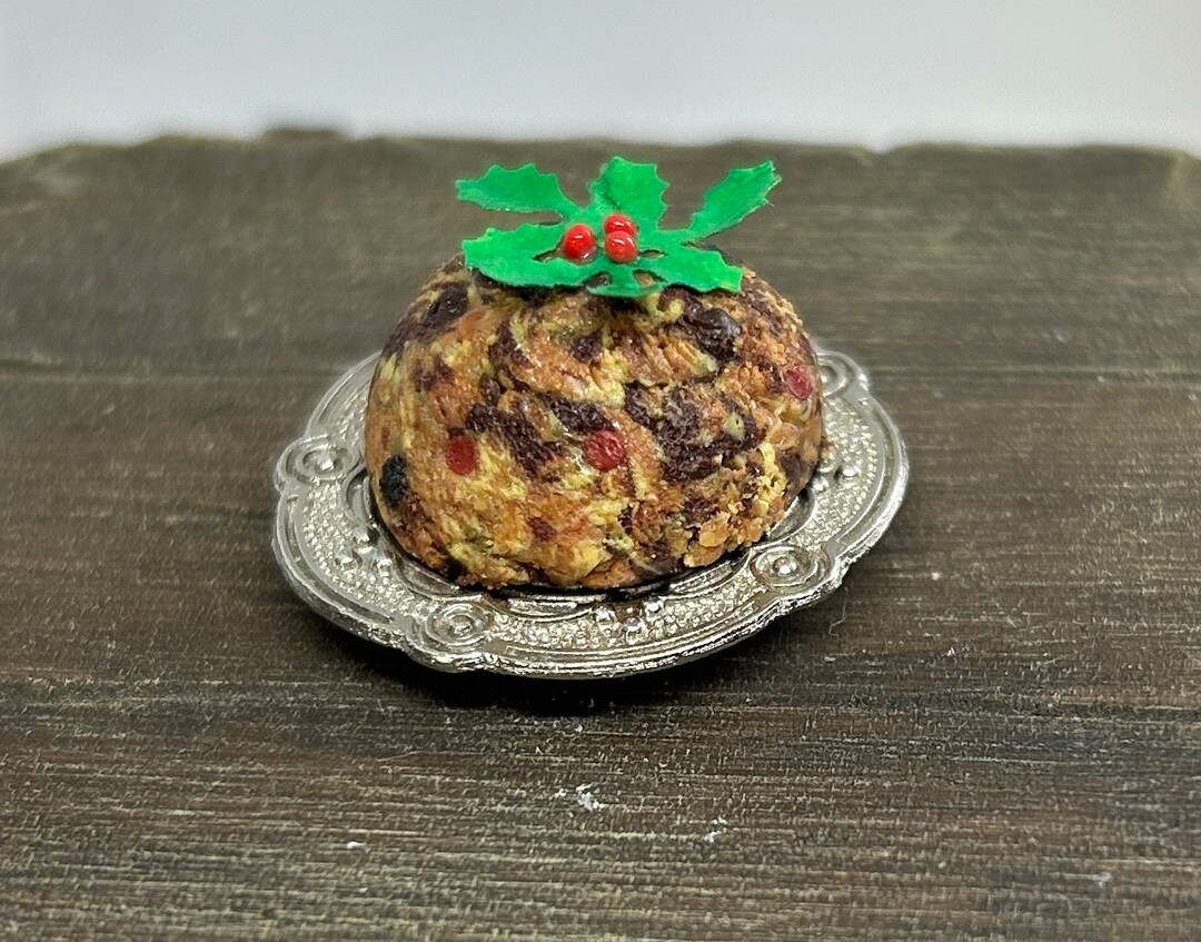Miniature Tudor / Medieval Food Christmas Figgy Pudding Hand - Etsy
