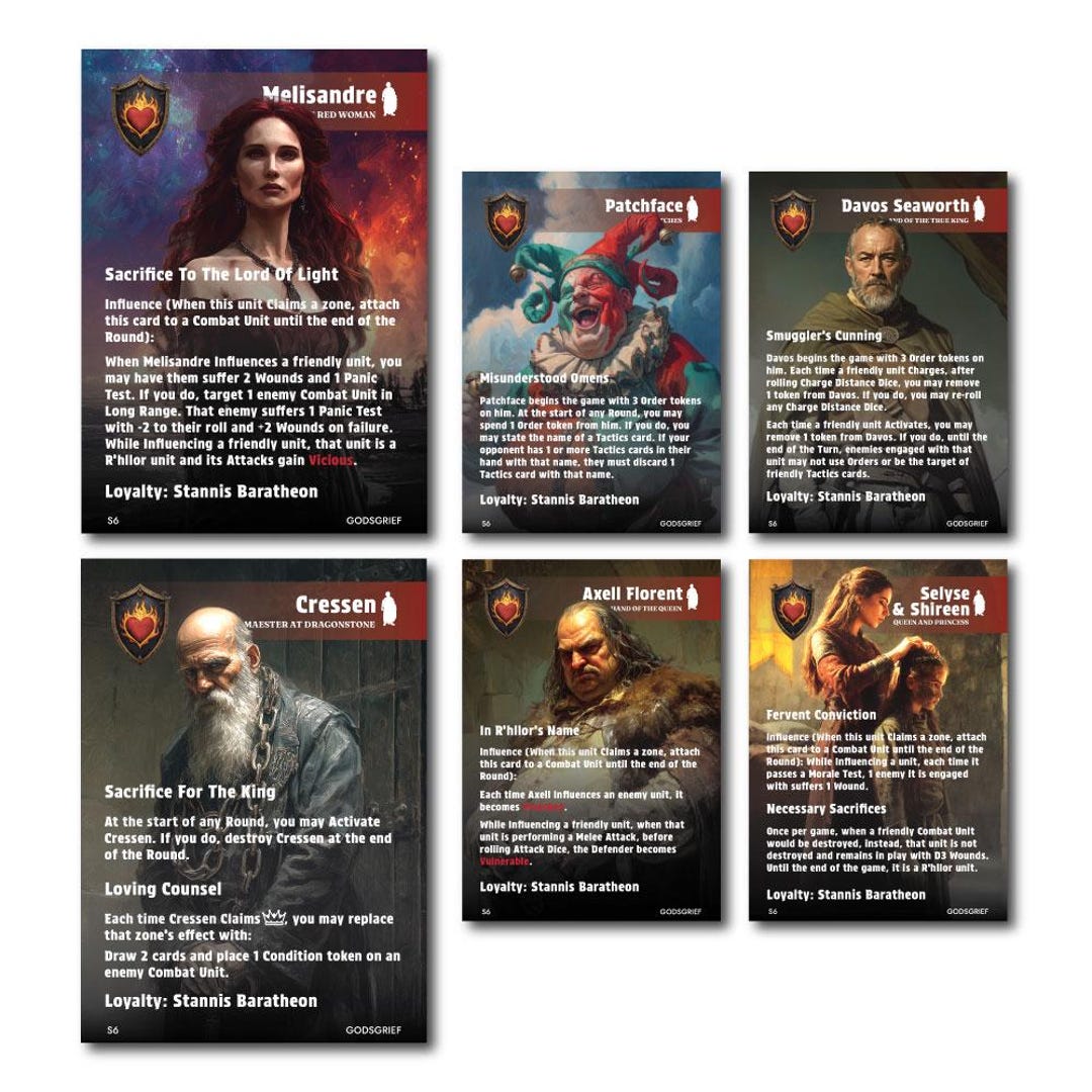 ASOIAF Custom Full Art Cards - Baratheon (r'hllor) - Ncus (PDF Ready ...