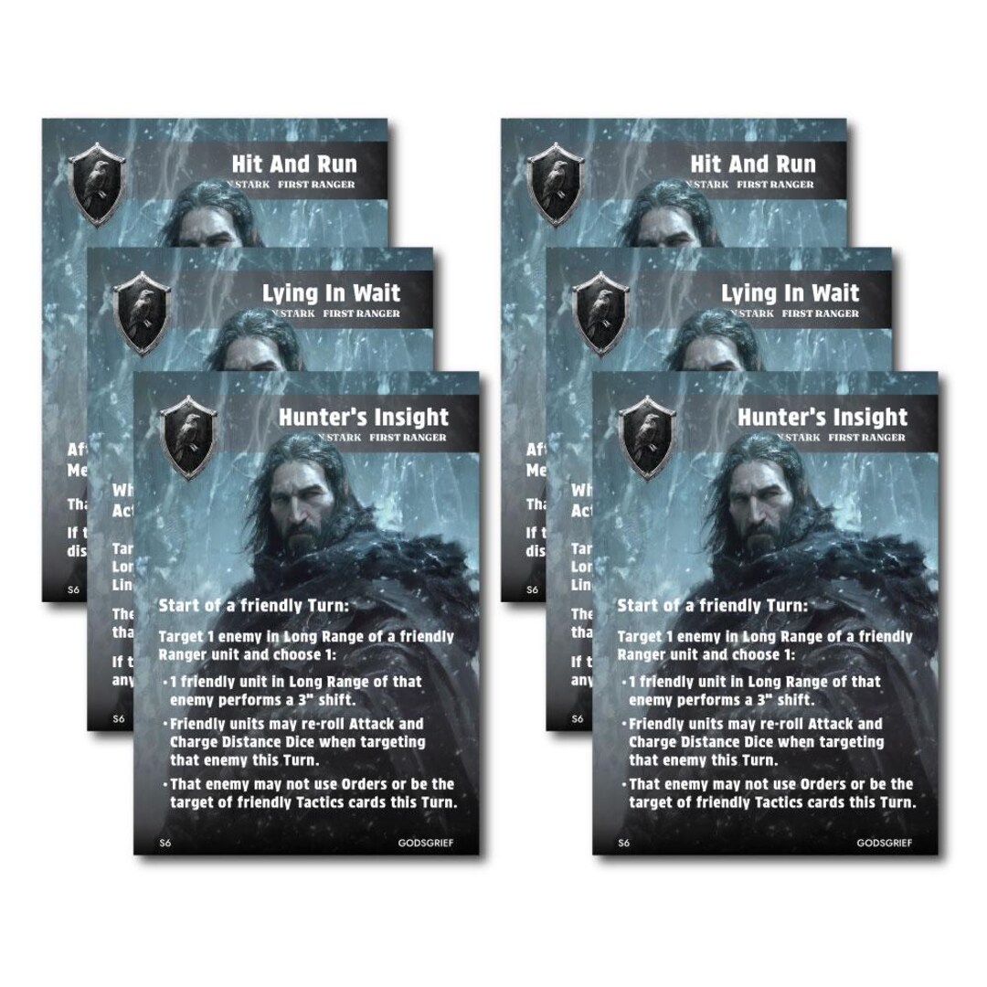 ASOIAF Custom Full Art Cards - Night's Watch - Benjen Commander Cards ...